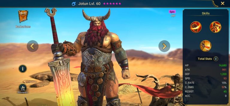 Raid Shadow Legends Jotun Build – Artifacts & Masteries Guide