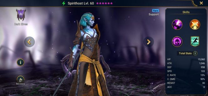 Raid Shadow Legends Spirithost Build – Artifacts & Masteries Guide